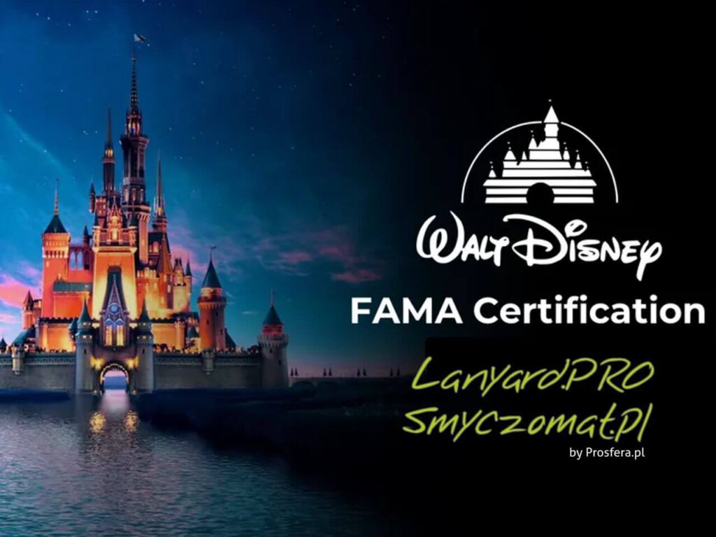 Lanyard.PRO z certyfikacją FAMA Walt Disney - OOH magazine